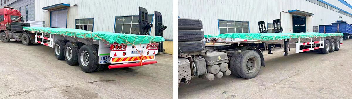 Buy Best Tri Axle 40 Feet Flatbed Trailer Plan in Zimbabwe