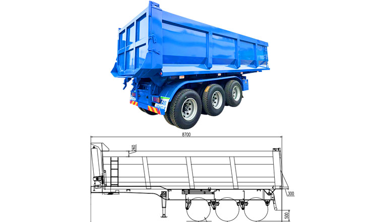End Tippers | Tri Axle Tipper Trailer for Sale in Harare Zimbabwe