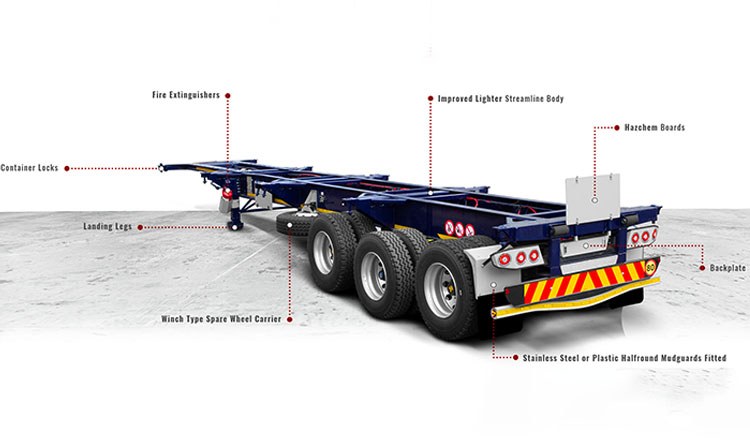 Henred Skeletal Trailer for Sale in Zimbabwe