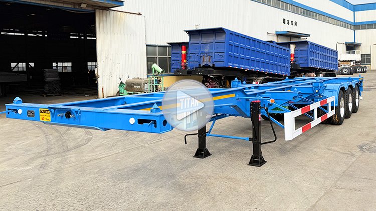 3 Axle 40 Ft Shipping Container Transport Trailer for Sale in Zimbabwe