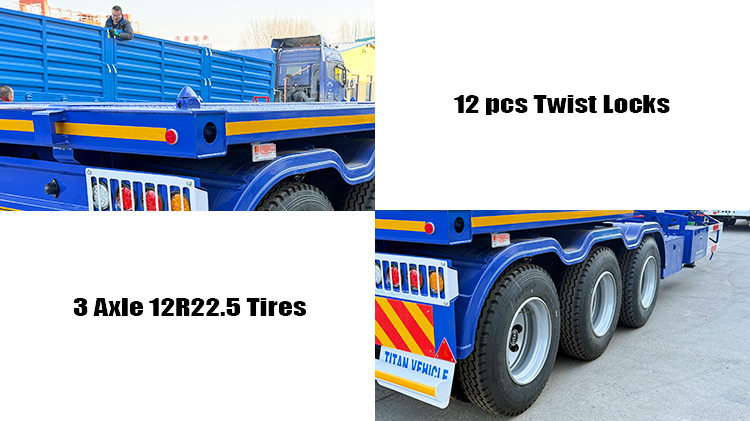 New Tri Axle Container Skeletal Trailer for Sale in Zimbabwe
