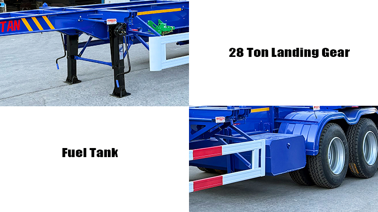 New Tri Axle Container Skeletal Trailer for Sale in Zimbabwe