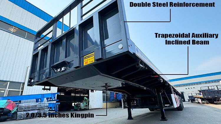3 Axle 40 Foot Semi Flatbed Truck Trailer for Sale in Zimbabwe