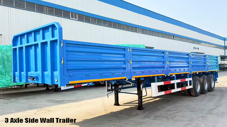 3 Axle Side Board Bulk Cargo Semi Trailer for Sale Price in Zimbabwe