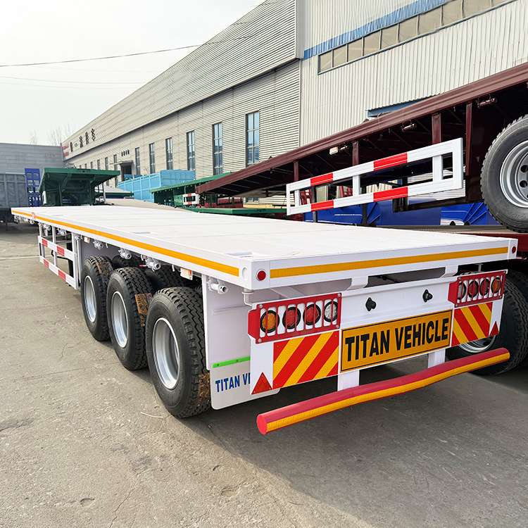 3 Axle 40 Ft Flatbed Flat Bed Trailer for Sale Price in Zimbabwe